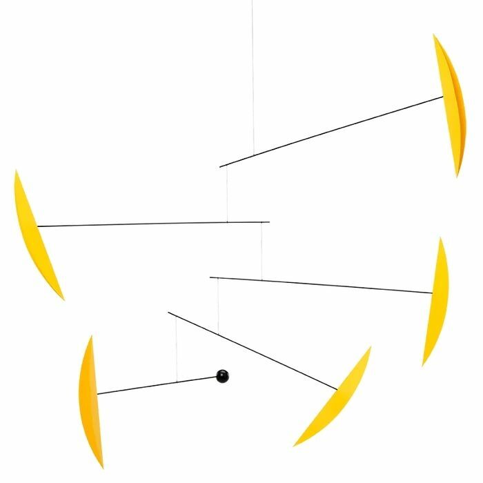 丹麥 Flensted Hanging Art 手工平衡吊飾 133g, Tango Yellow