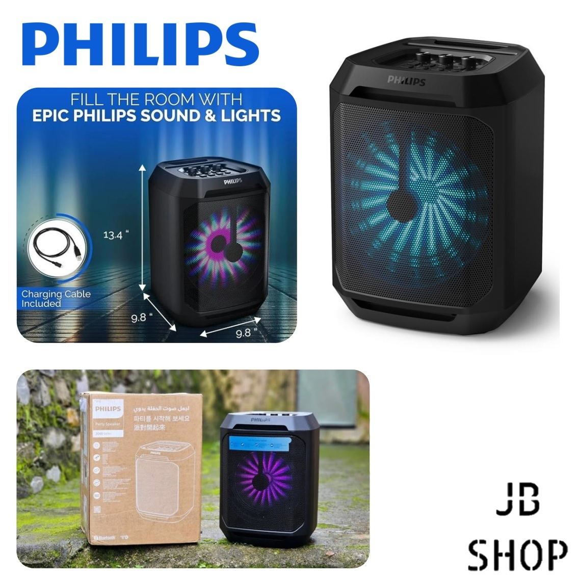 Philips 藍牙30W超重低音派對喇叭 (TAX2208)
