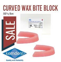 Curved Wax Bite Blocks