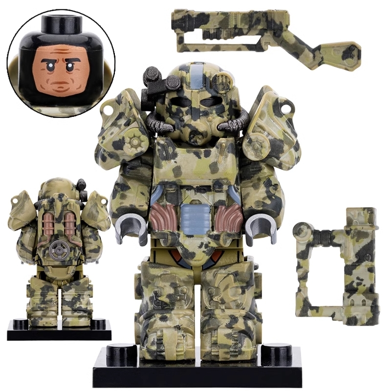 Fallout T60 Power Armor Minifigs fit Lego MY708