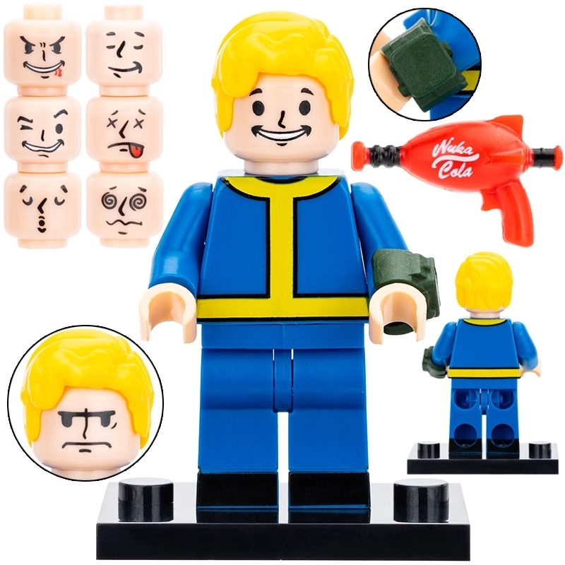 Vault Boy Fallout T60 Minifigs fit Lego MY710