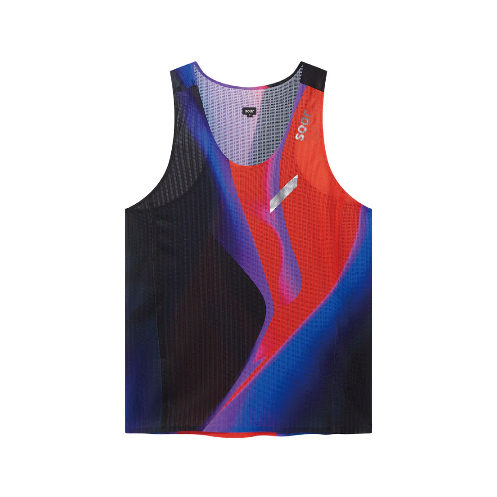 RUN｜SOAR Running Race Vest - Black / Blue / 男裝超輕量跑步背心