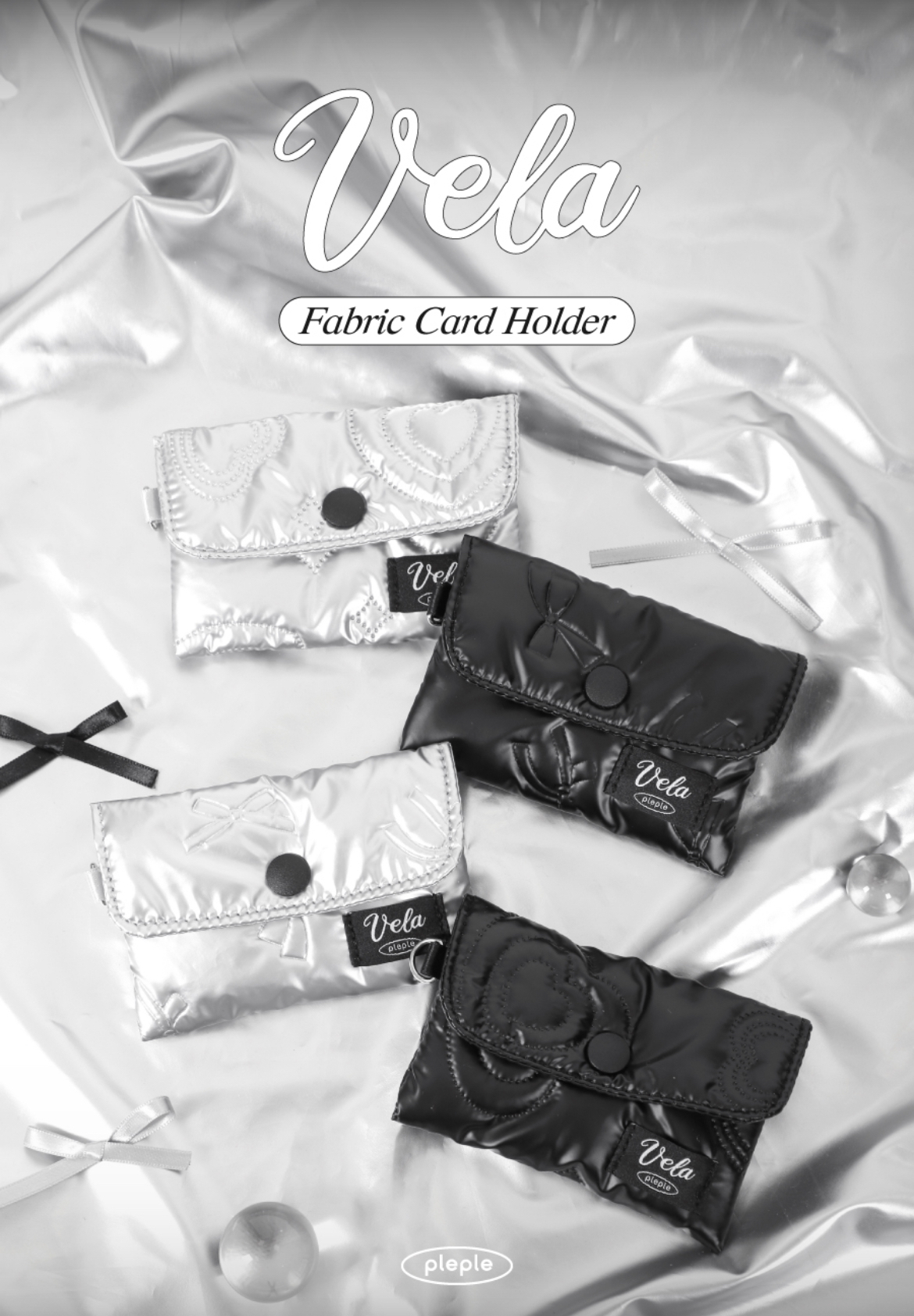 現貨 | 韓國PLEPLE VELA FABRIC CARD WALLET 🖤🎀