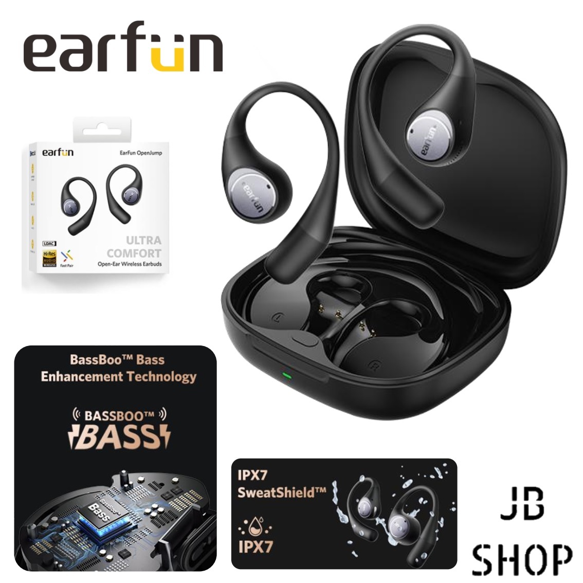 美國EarFun OW100 Open Jump 開放式無線耳機