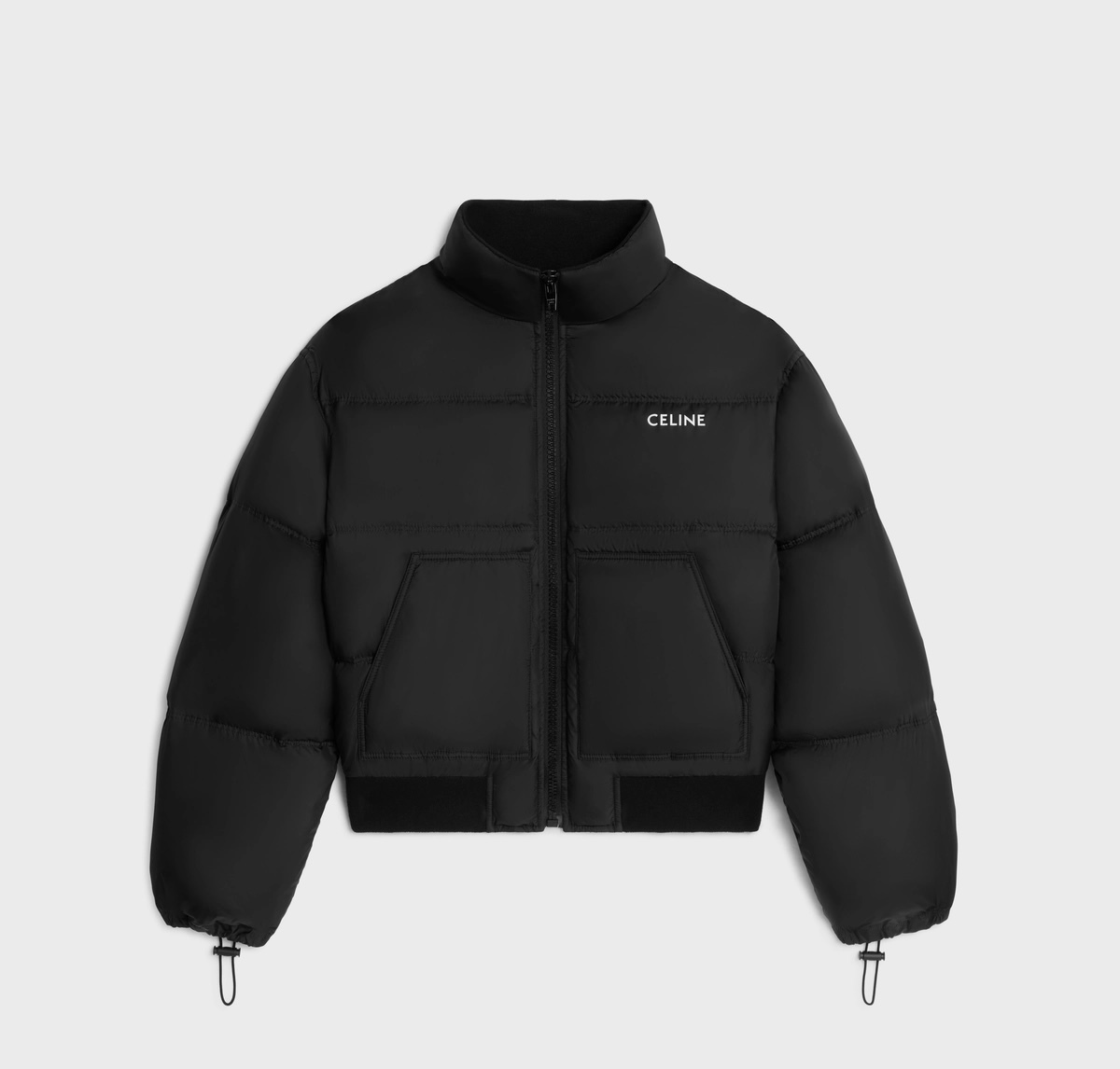 Celine cropped down jacket in lightweight nylon