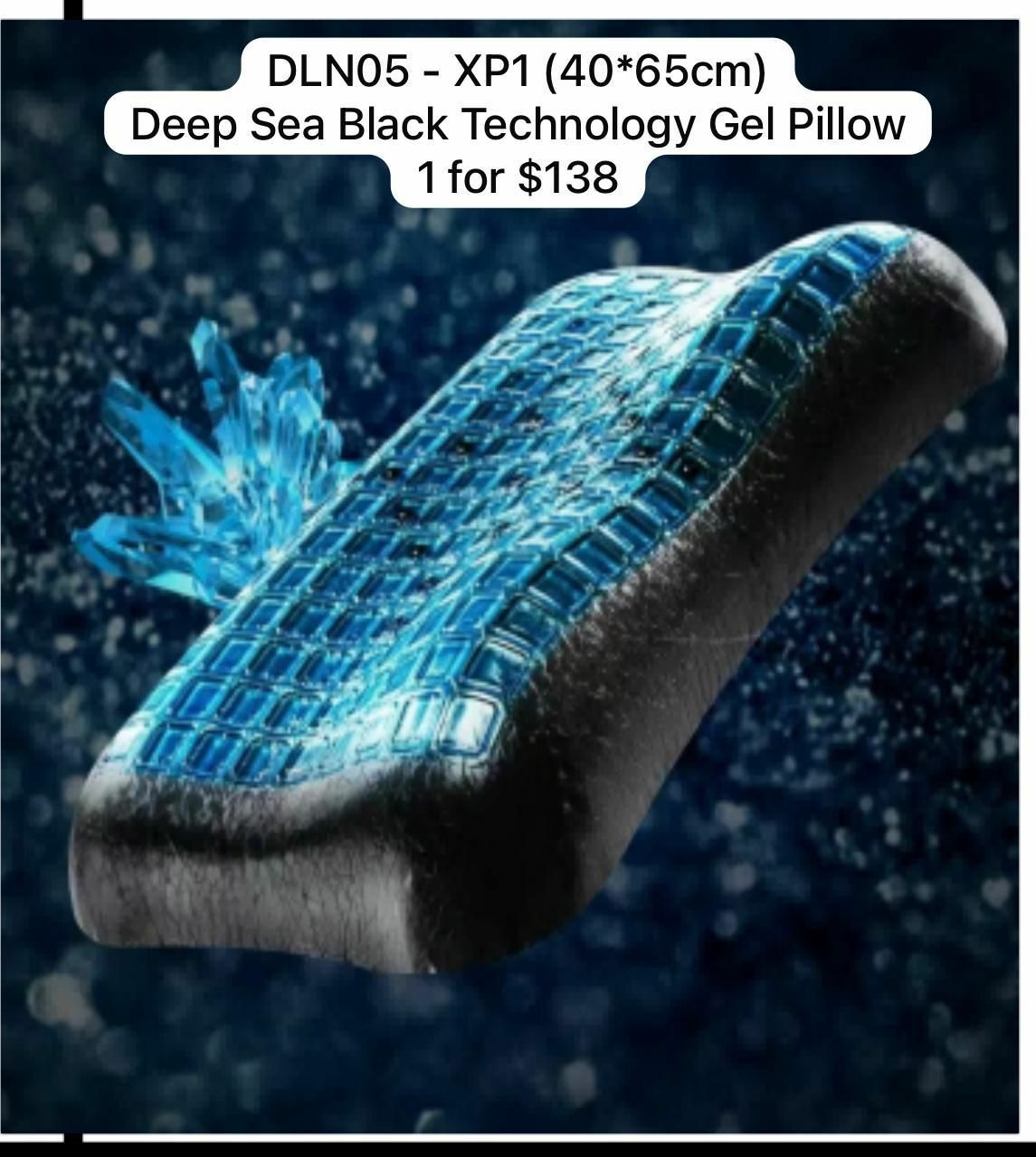 1 DEEP SEA BLACK TECHNOLOSea Black Technology Gel Pillo