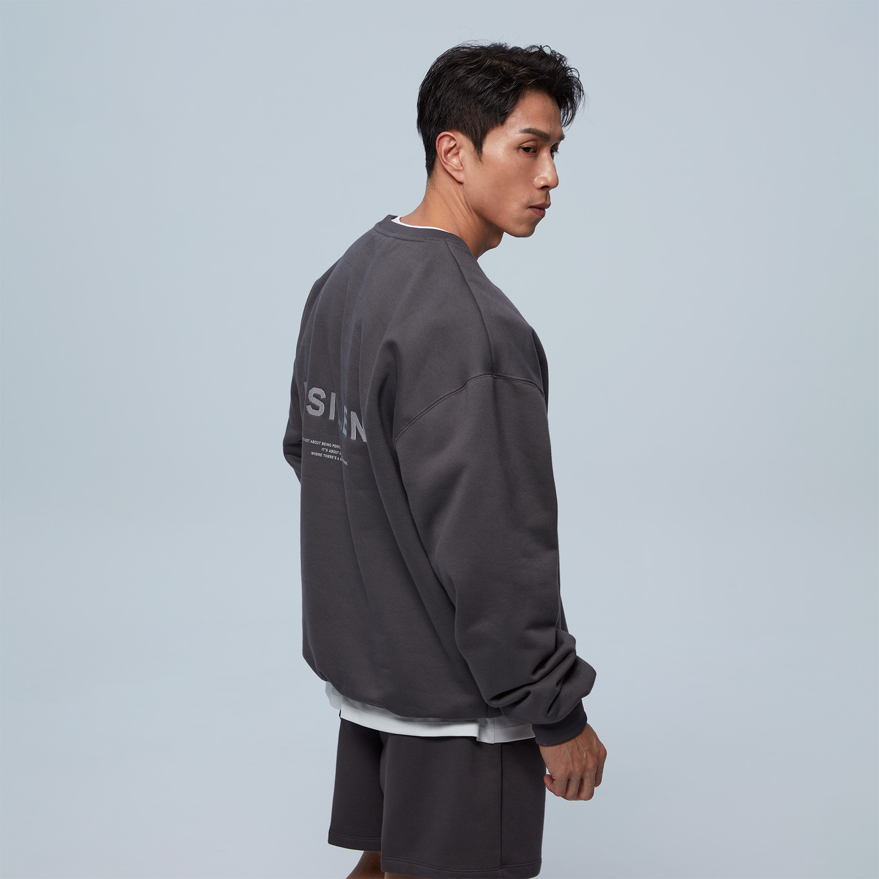 Fluffy700+™ 厚磅寬版口袋長袖