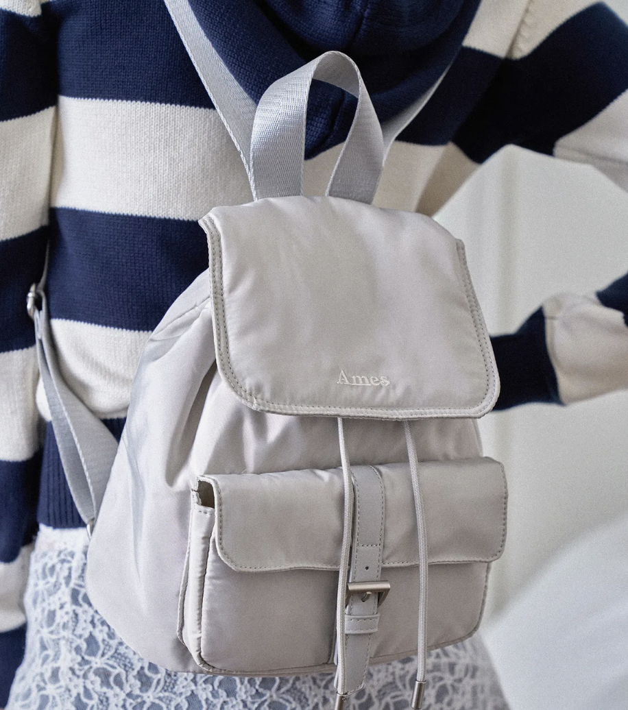 AMES BASIC LOGO BACKPACK SILVER
