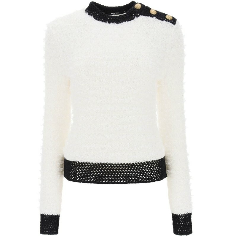 1BM0108-002 BALMAIN Pull Court GAB Top White #BF1KA007K
