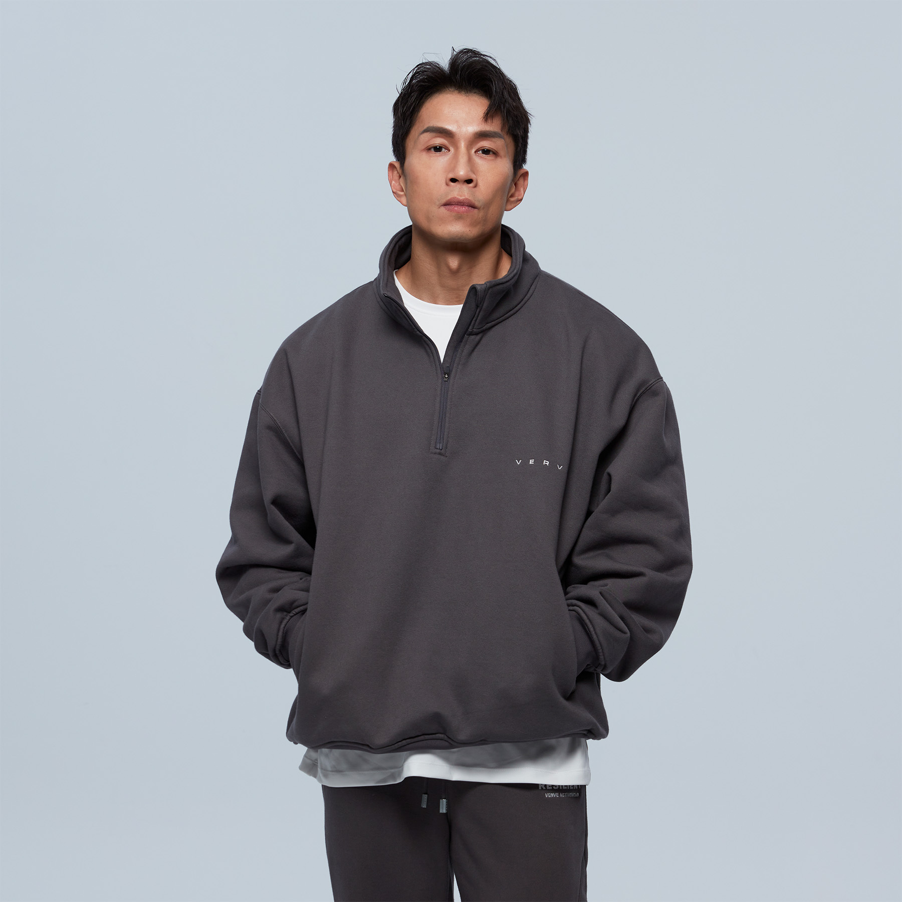 Fluffy700+™ 厚磅寬版立領長袖