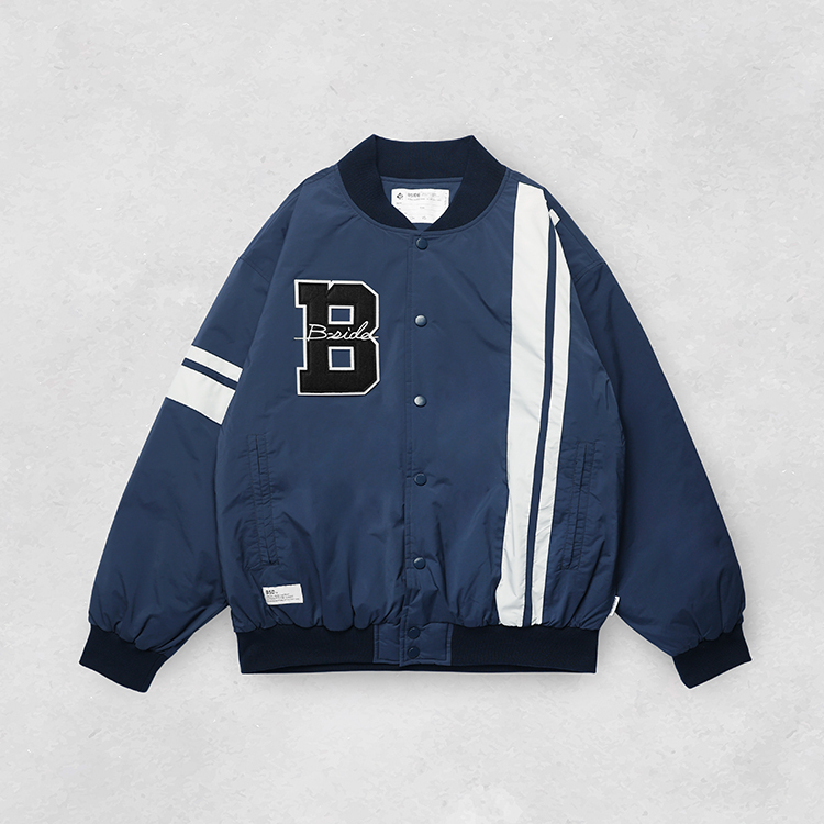 B-SIDE TEAM BS VARSITY JACKET Blue