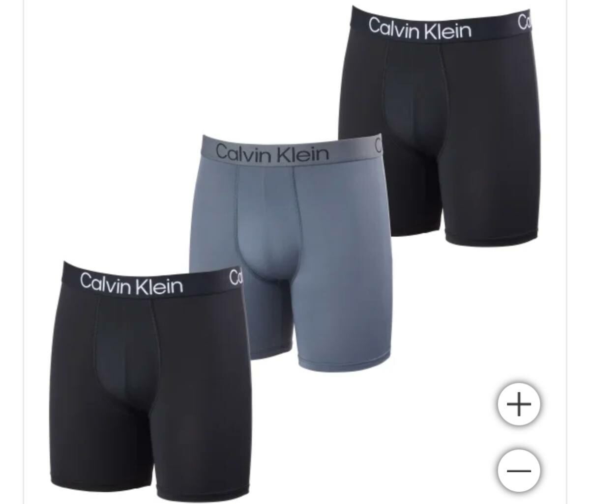 [U] USW CALVIN KLEIN MEN'S 3 PACK MICRO FIBER STRETCH BOXER BRIEFS ...