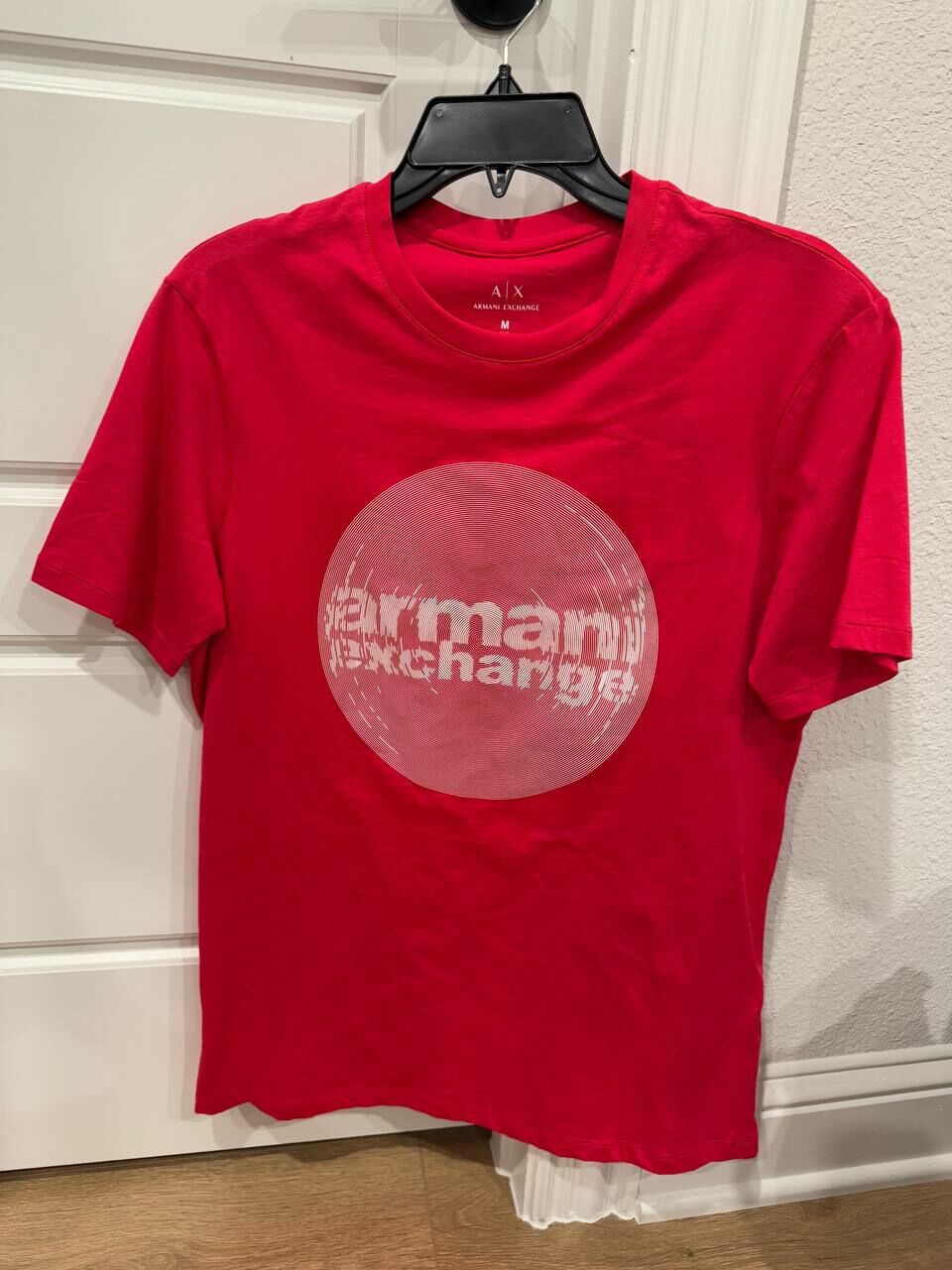 [U] USW ARMANI EXCHANGE CIRCLE LOGO SHORT SLEEVE T-SHIRT,PINK, 361696 ...