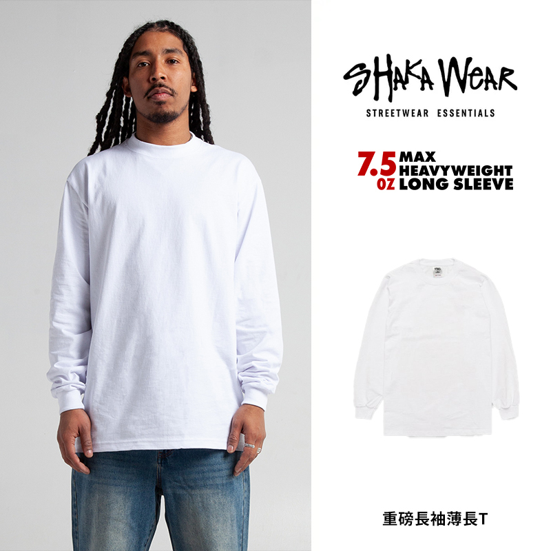 Shaka Wear 7.5oz Max Heavyweight Long Sleeve 重磅長袖大
