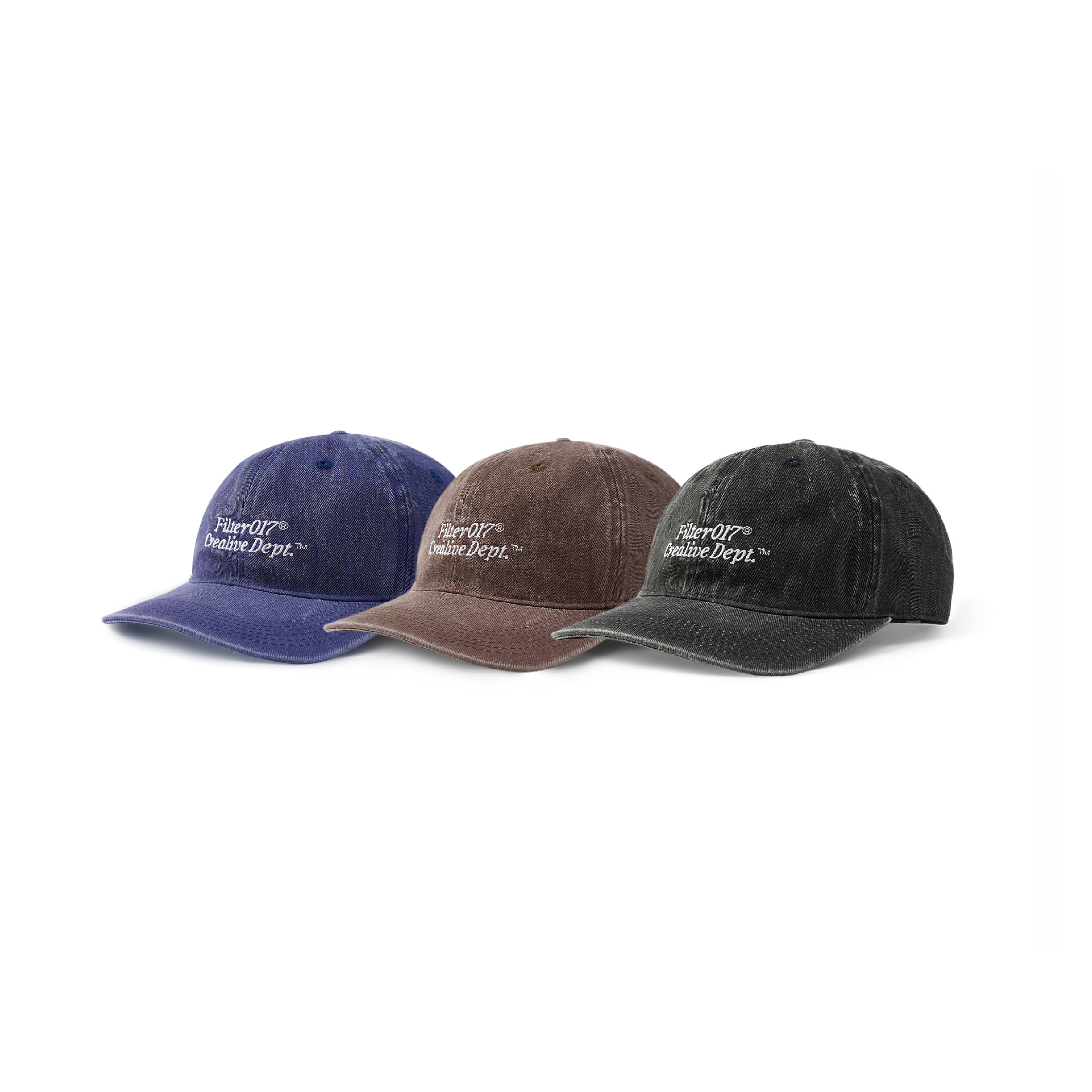 Filter017® Classic Washed Ball Cap 經典標語洗舊棒球帽