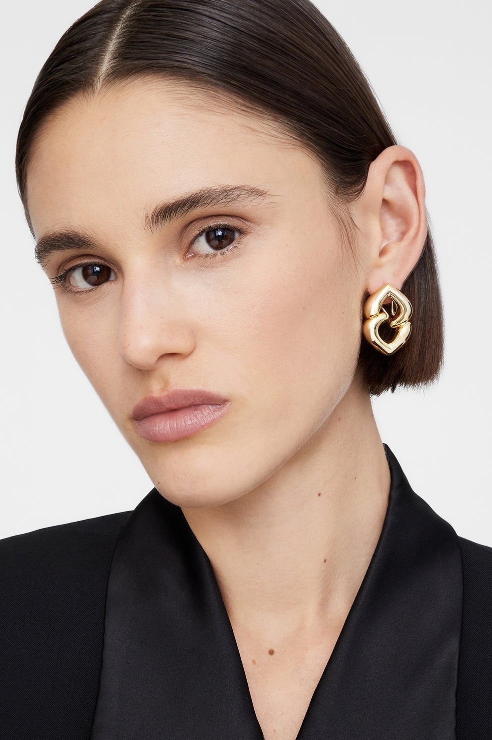 ANINE BING Abstract Heart Earrings