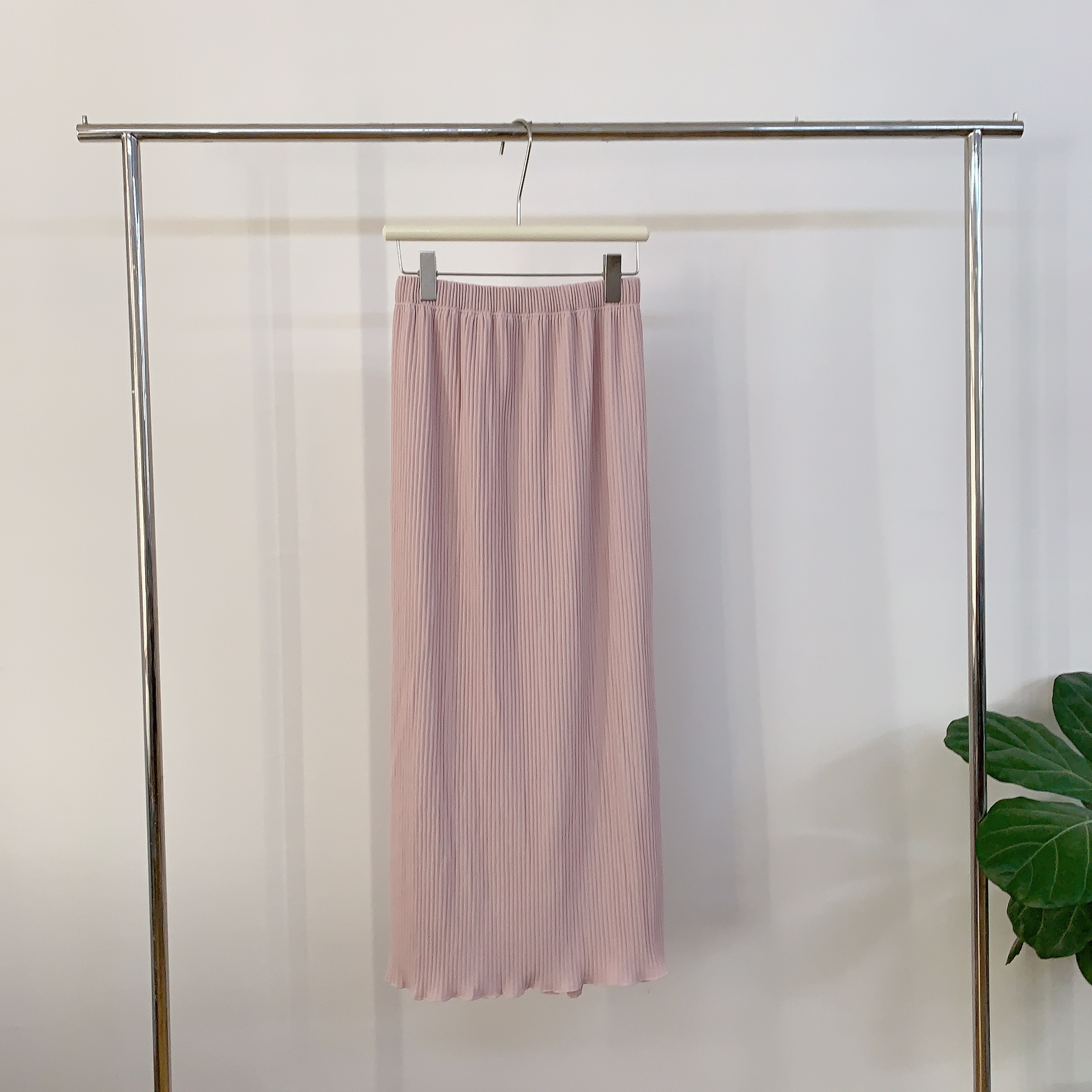 HELLO MILK TEE- 84472 壓褶半裙