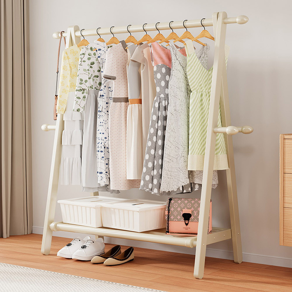 【AOTTO】簡約質感加厚鐵藝收納衣帽架-120cm(HA-019)