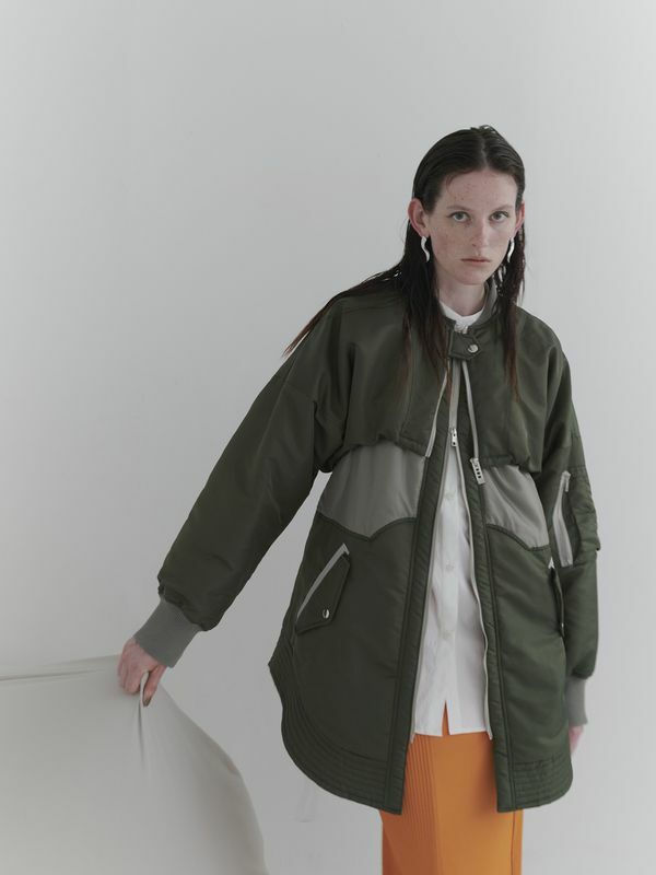 UN3D. - 3WAY LAYERED MA-1 (軍綠)