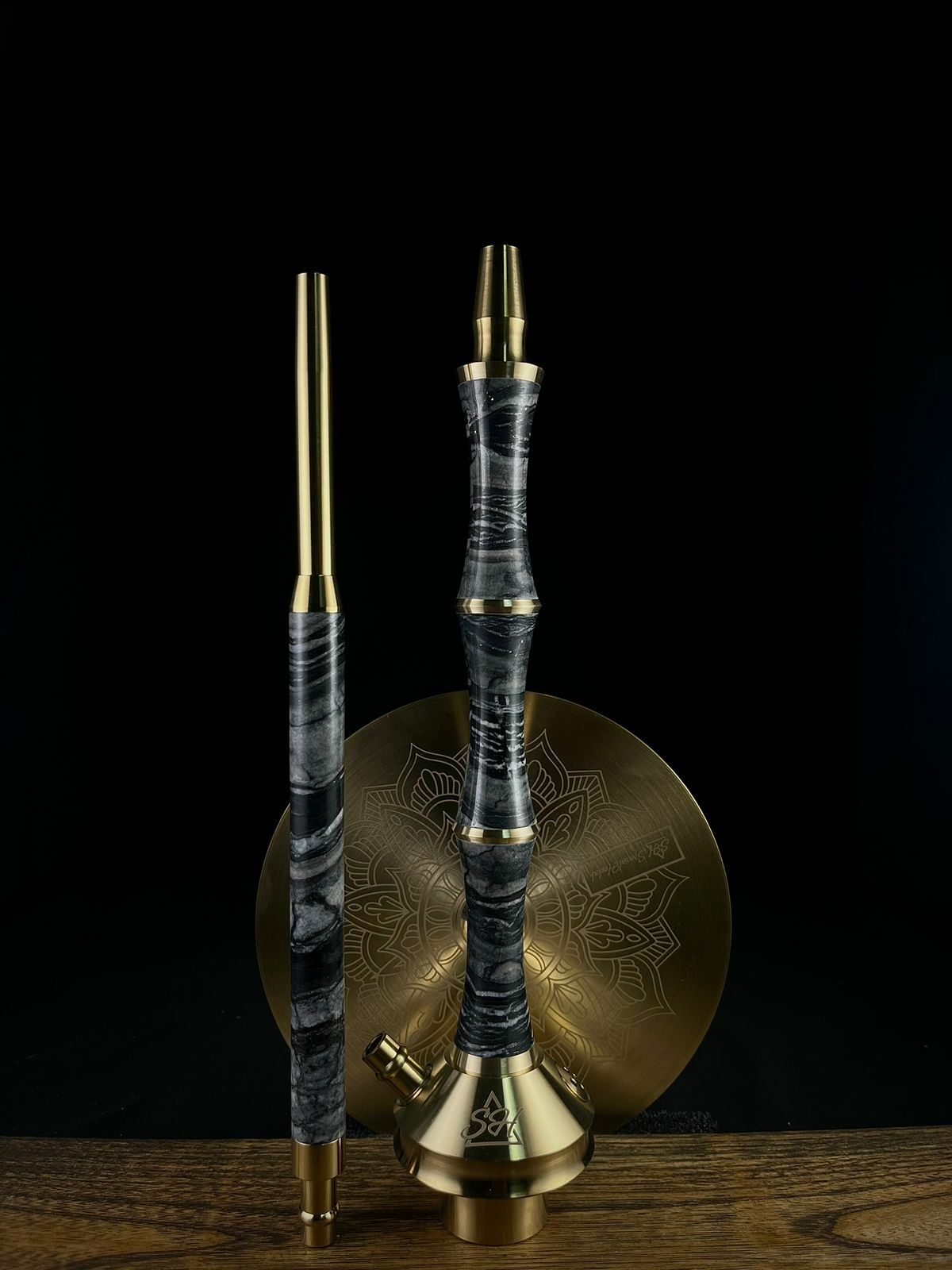 Special Hookah Triple - Silver Wave - Gold