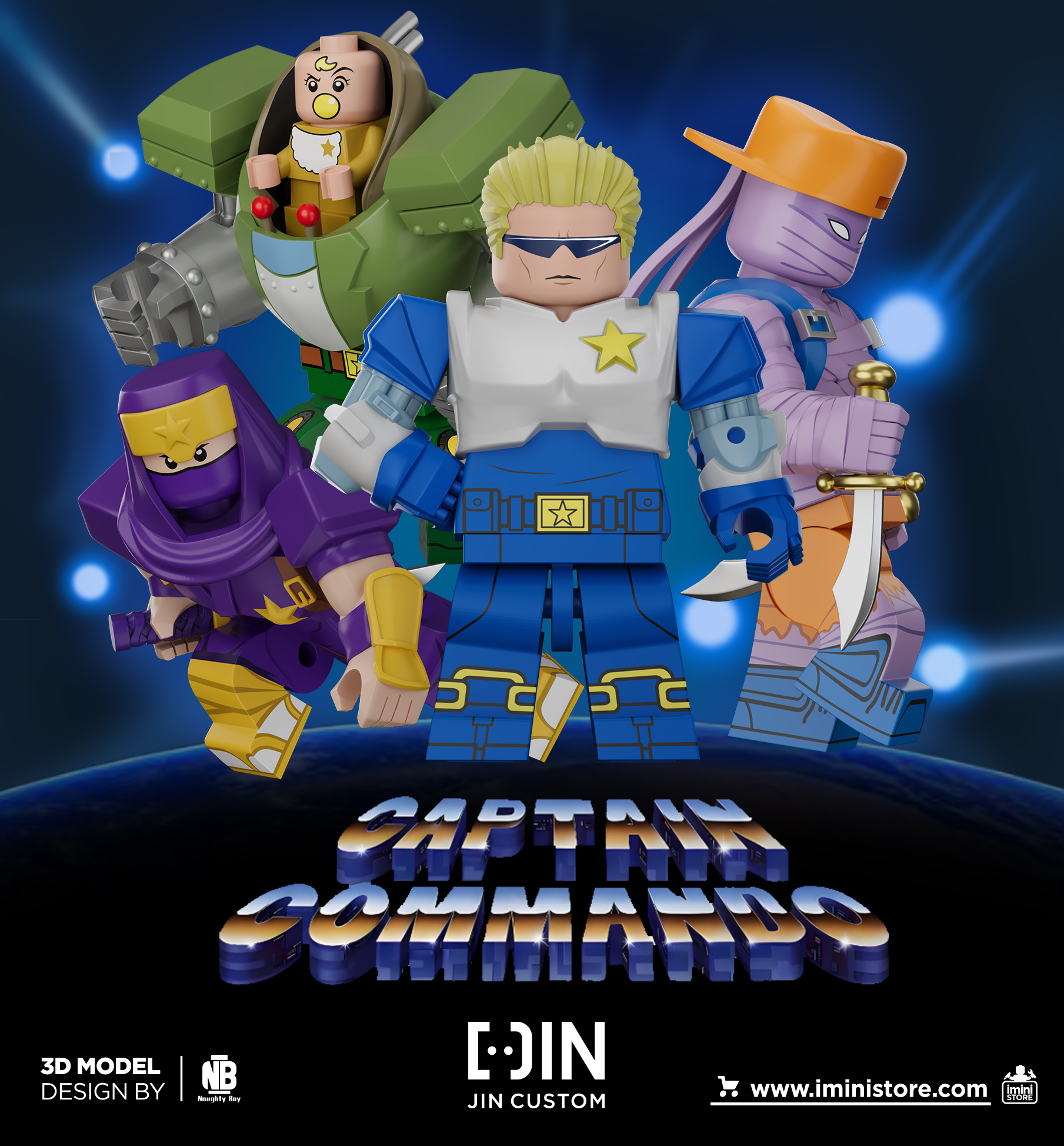 [JIN Custom] [Preorder] Captain Commando - Leader [PADp