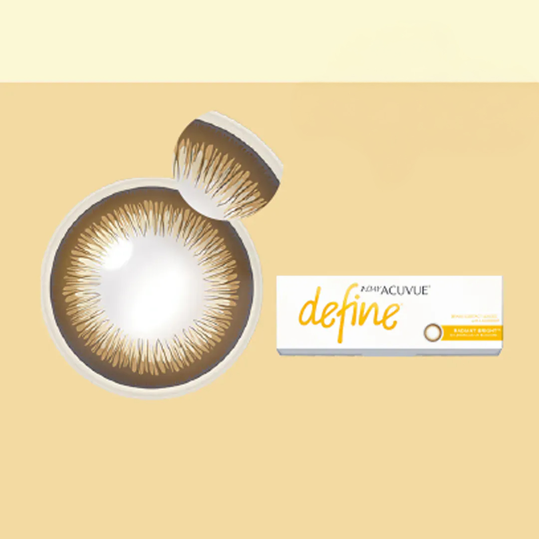 安視優睛漾璀璨褐(30片裝) Radiant Bright_彩色日拋_【嬌生_ACUVUE_define】