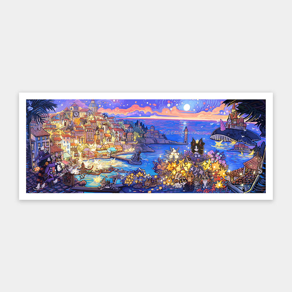 H3675 - 全景平面1000片 - 全景長版拼圖 - 泡麵 - 世界的角落系列 - 地海之夢