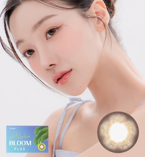 Lensme Aloha Bloom Plus Choco｜月拋彩妝隱形眼鏡｜每盒2片