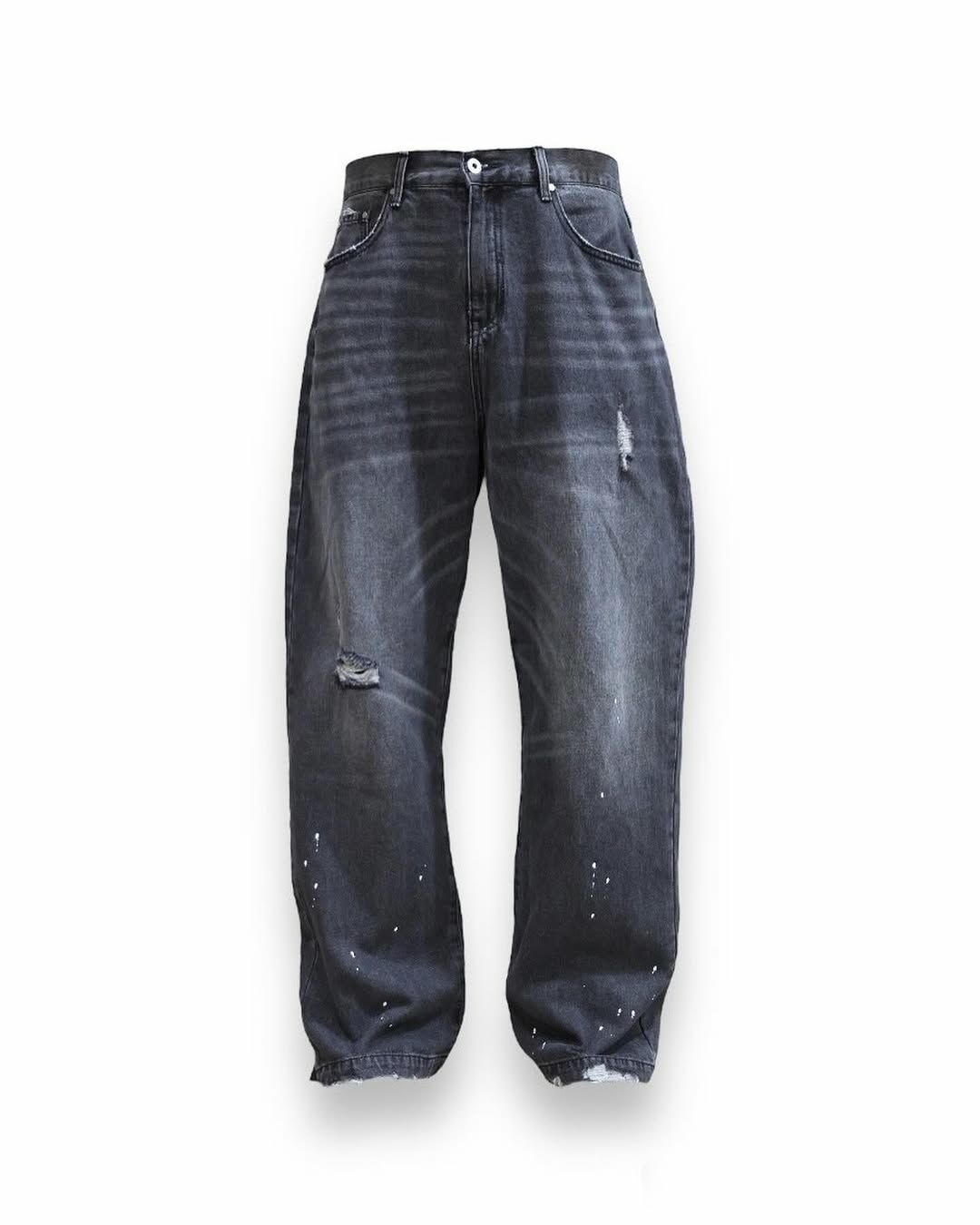 29Offeb 24Aw Smoke Rivet Baggy Jeans