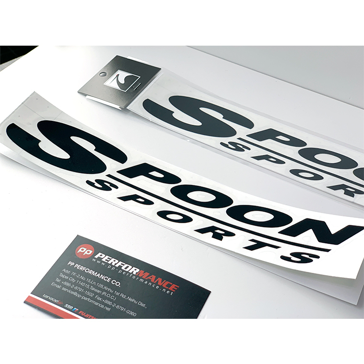 SPOON SPORTS LOGO 貼紙(黑字) H40mm x W250mm