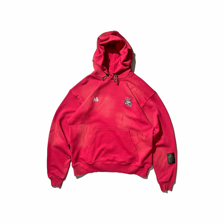 Club stubborn-Souvenir Hoodie - Sun-Faded Red