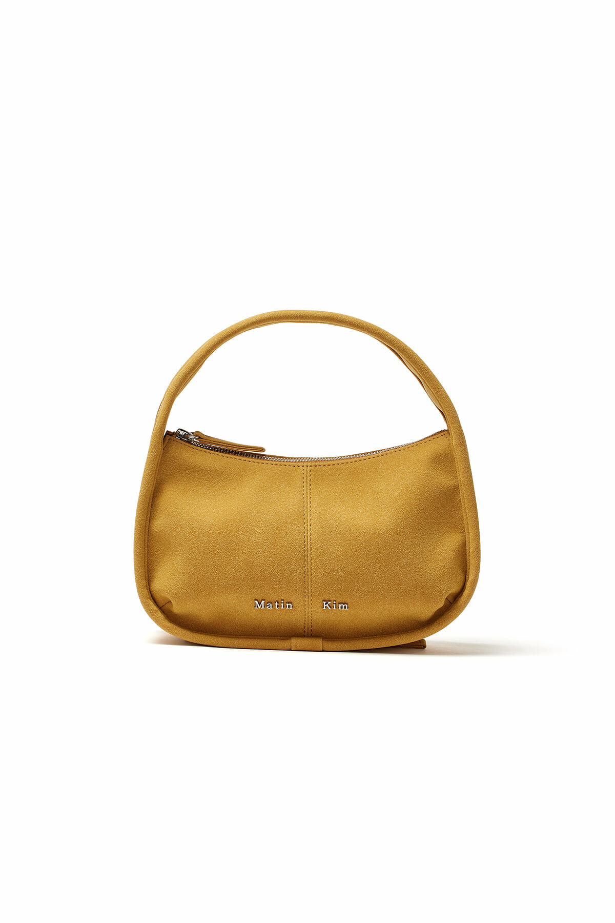 MATIN KIM ZIP AROUND SUEDE MINI BAG IN MUSTARD MK249OBG