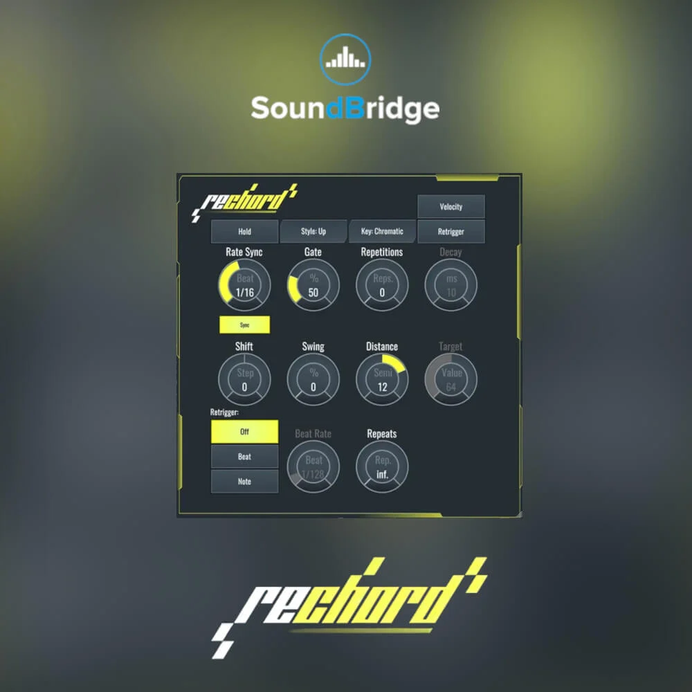 SoundBridge reChord: Arpeggiator 琶音器軟體 (序號下載版)