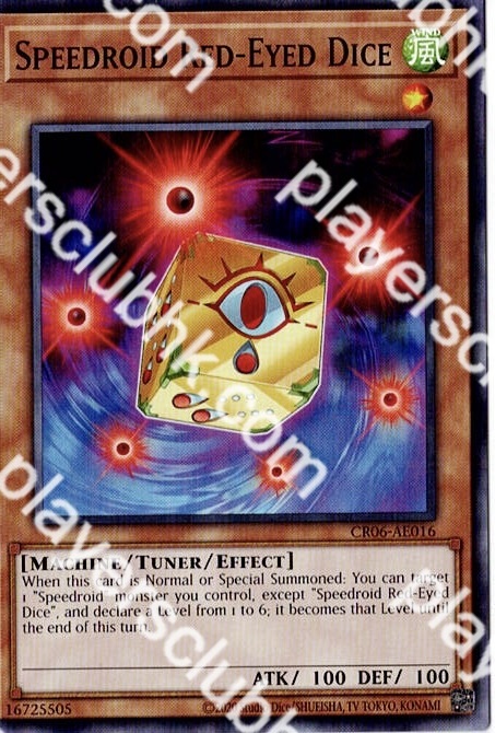 CR06-AE016 Speedroid Red-Eyed Dice