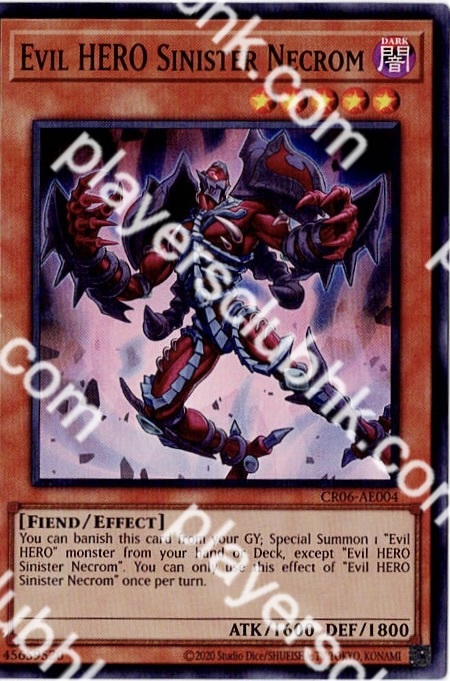 CR06-AE004 (SR)Evil HERO Sinister Necrom