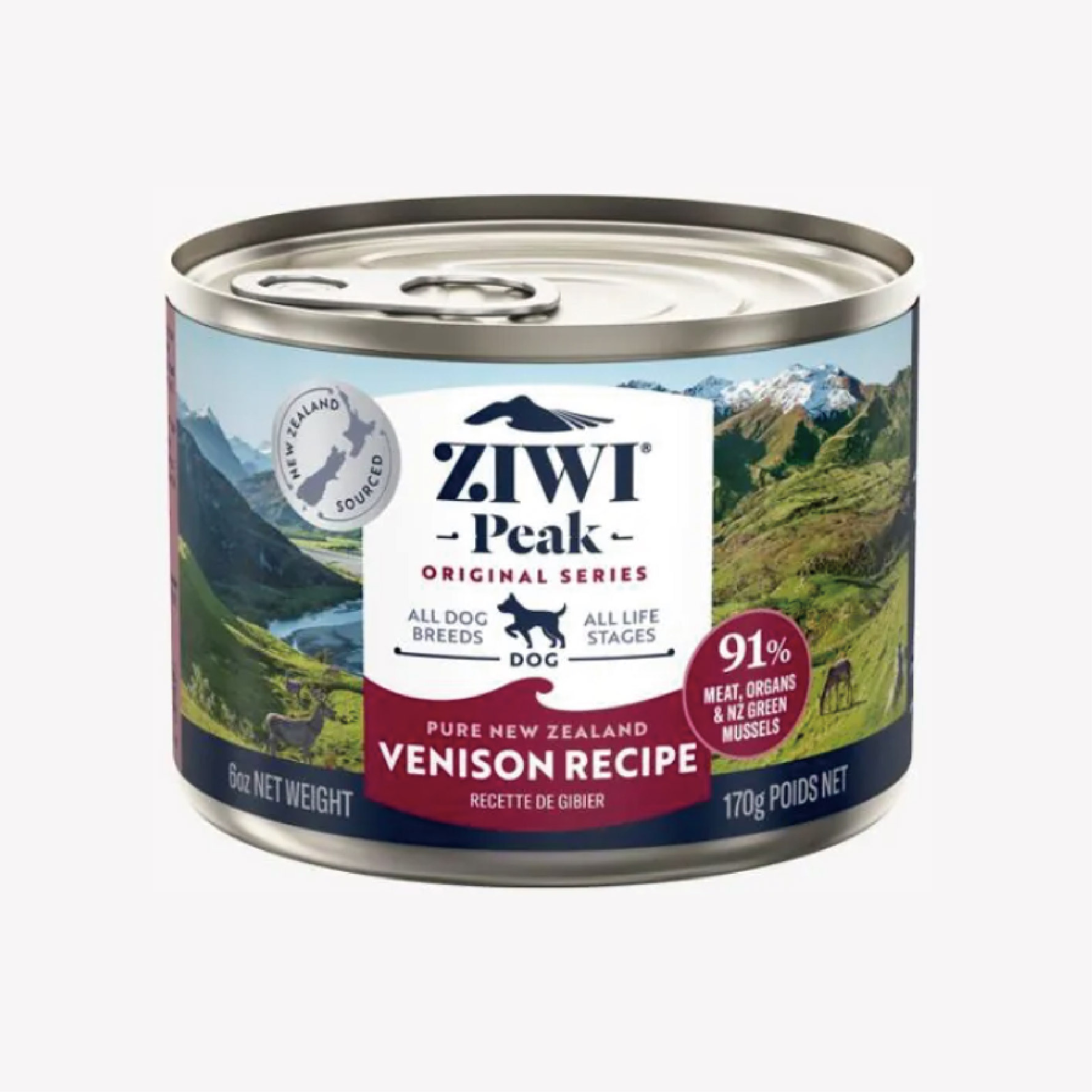 ZiwiPeak 狗罐頭 - 鹿肉配方 170g / 390g