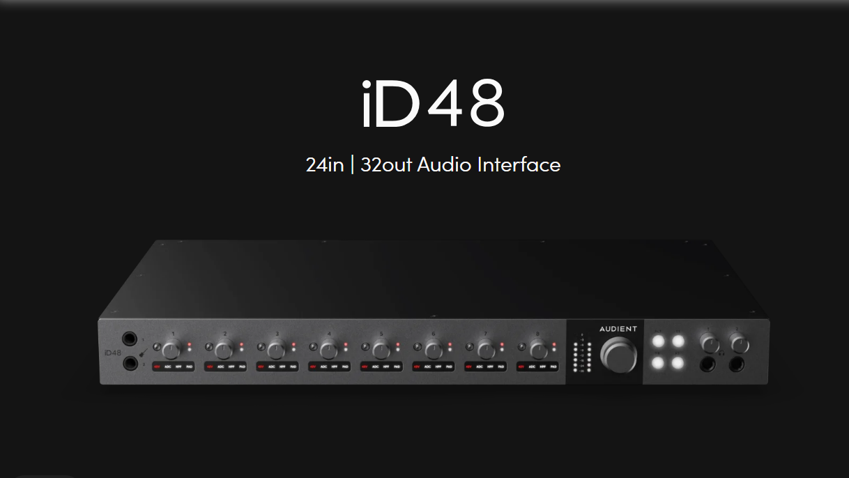 (香港行貨 ) Audient iD48 24 in 32out Audio Interface 錄音介面