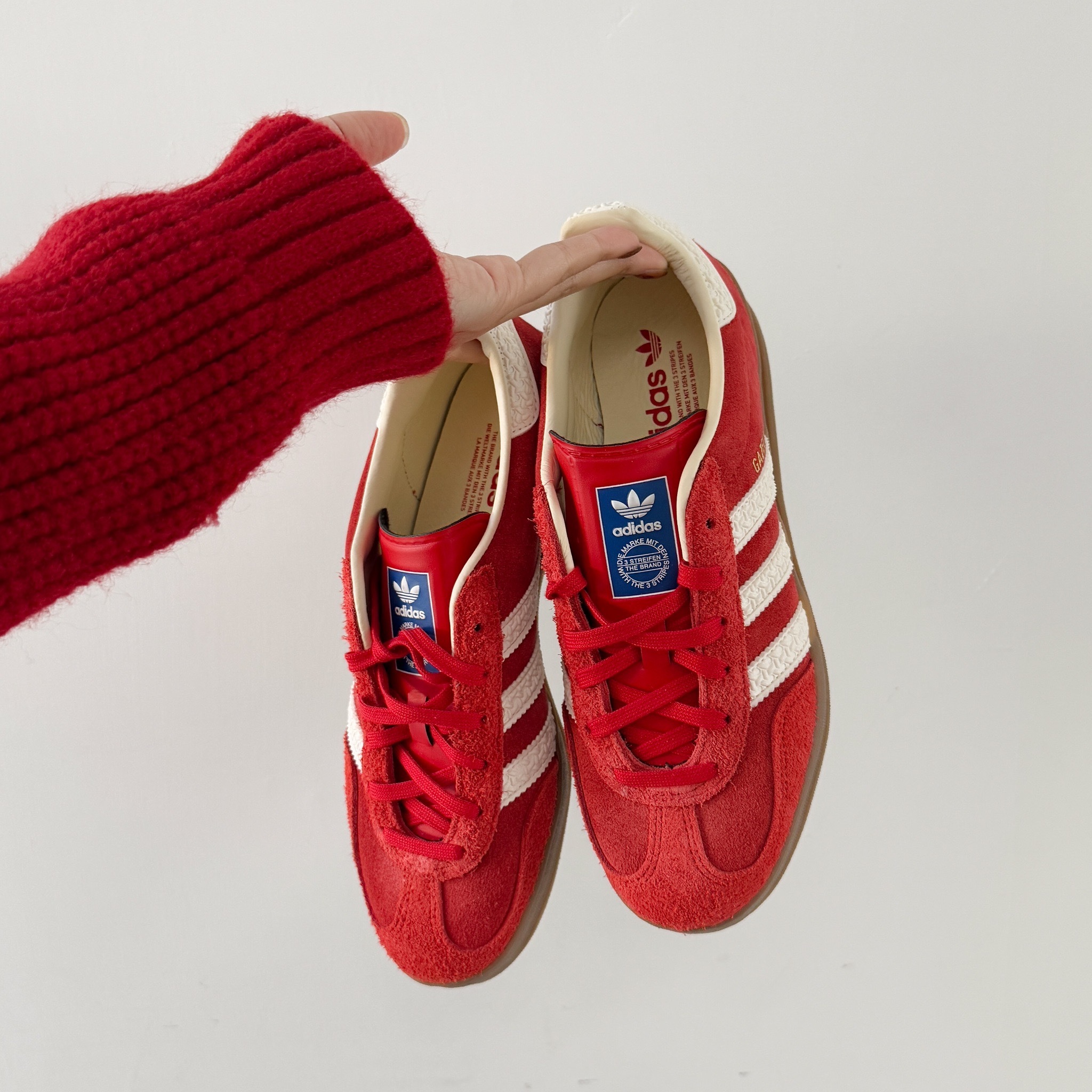 adidas Originals Gazelle Indoor IF1808 正紅色麂皮膠底