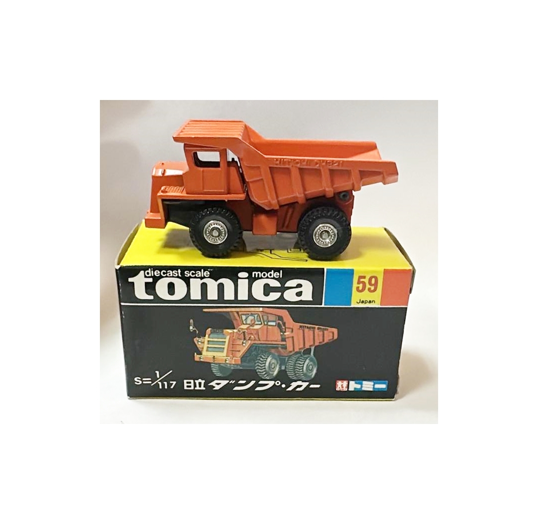 Tomy Tomica No.59 Hitachi DH321 Dump -Car (Made in Jap