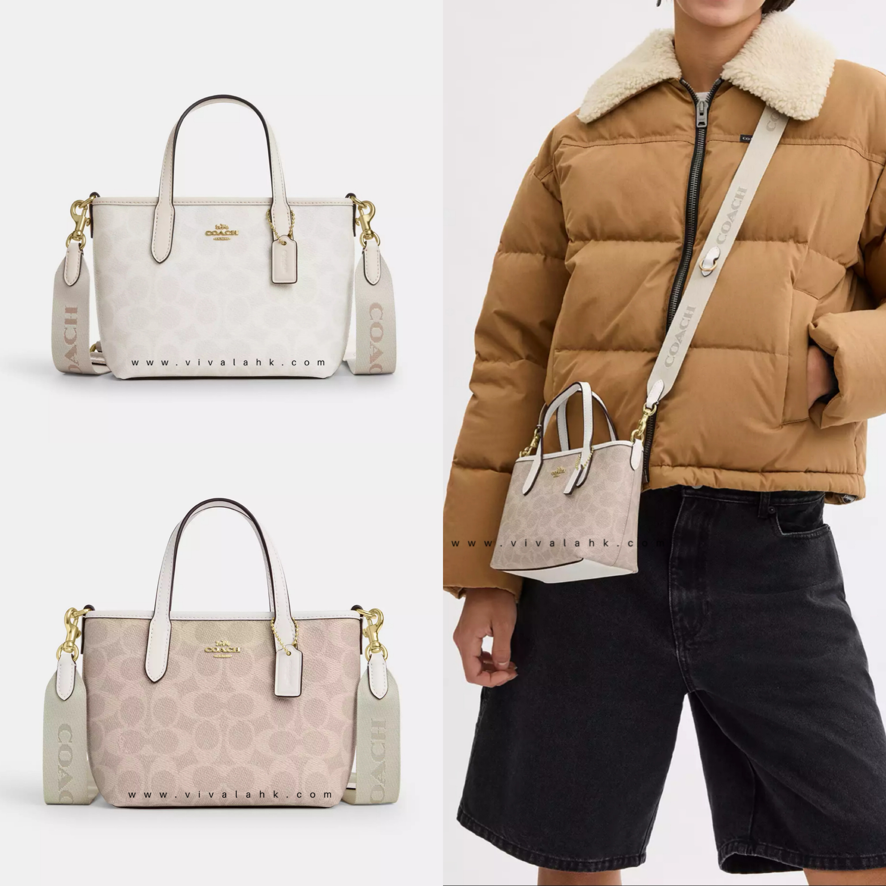 Coach - City Mini Tote Bag (C字暗花) (CW032)