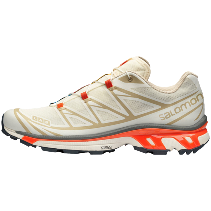 【代購】SALOMON XT-6 Bleached Sand Red Orange