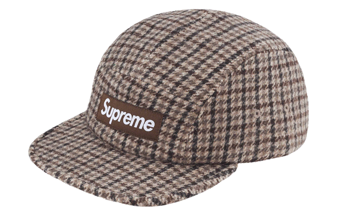 【代購】Supreme Houndstooth Wool Camp Cap