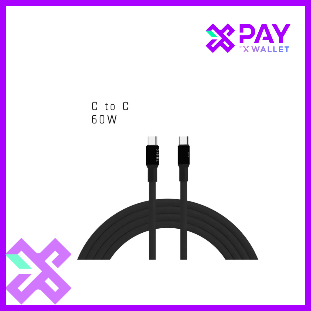 TEGIC Silicone Cable 數據線 黑色 1.2米