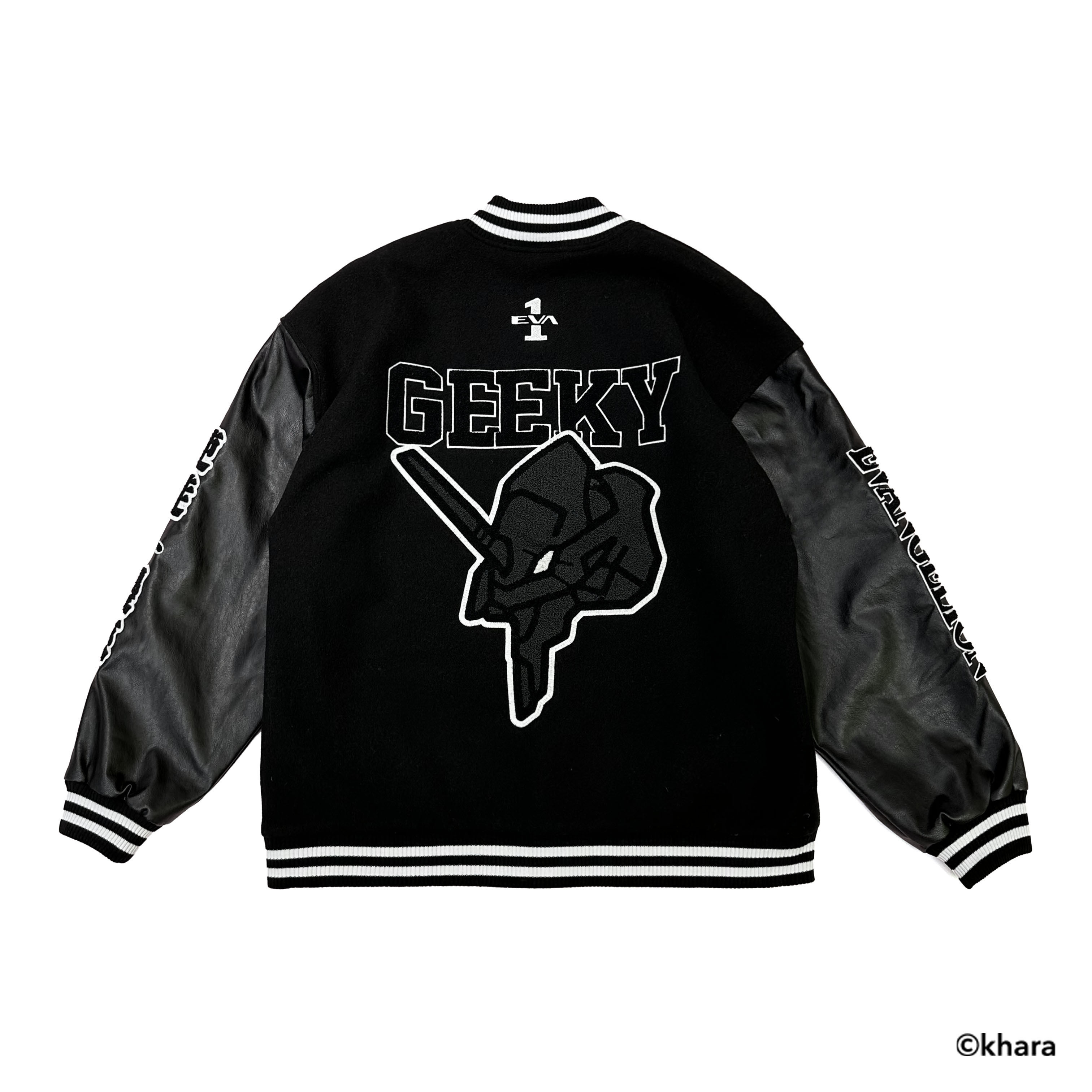 GEEKY x EVA初號機棒球外套-黑