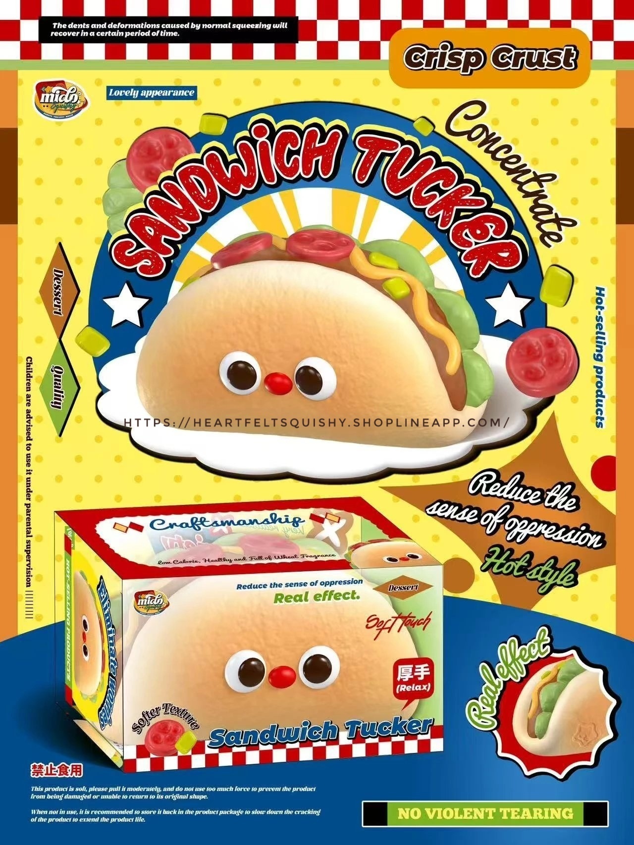 MIDO - Red Nose Taco Squishy