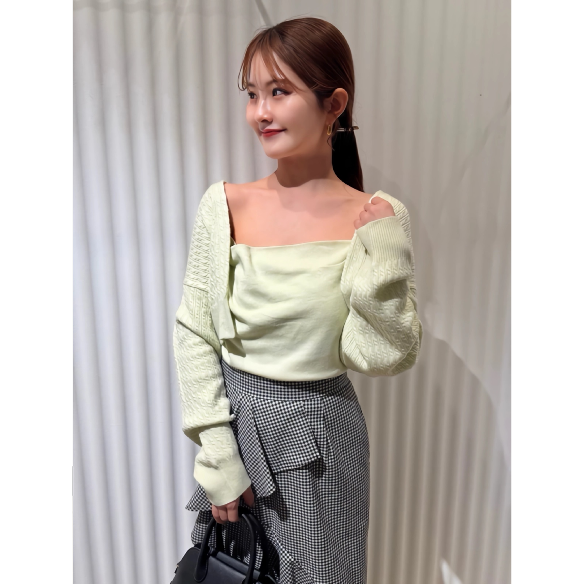 【SNIDEL】V 領針織套裝 SWNT251100