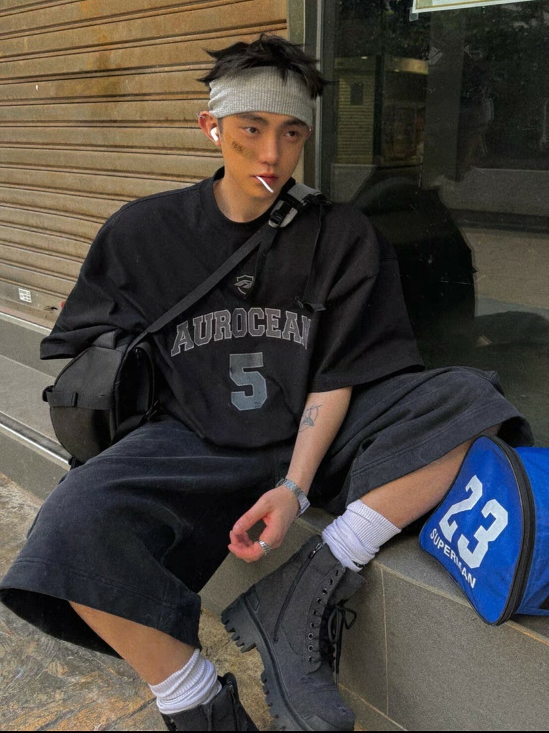 Aurocean 320G 重磅 刺繡 球衣短T