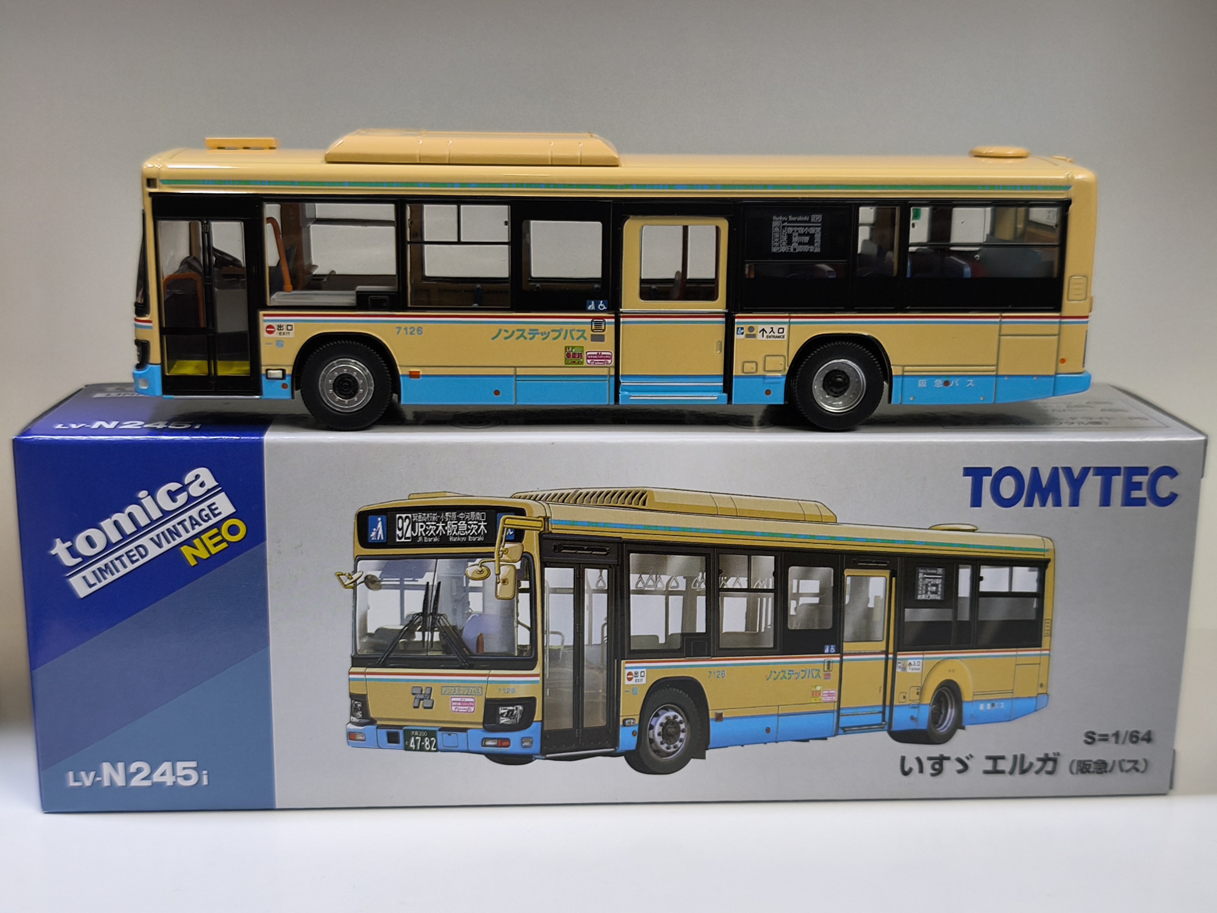 日版Tomytec 1/64 LV-N245i Isuzu Erga Hankyu Bus