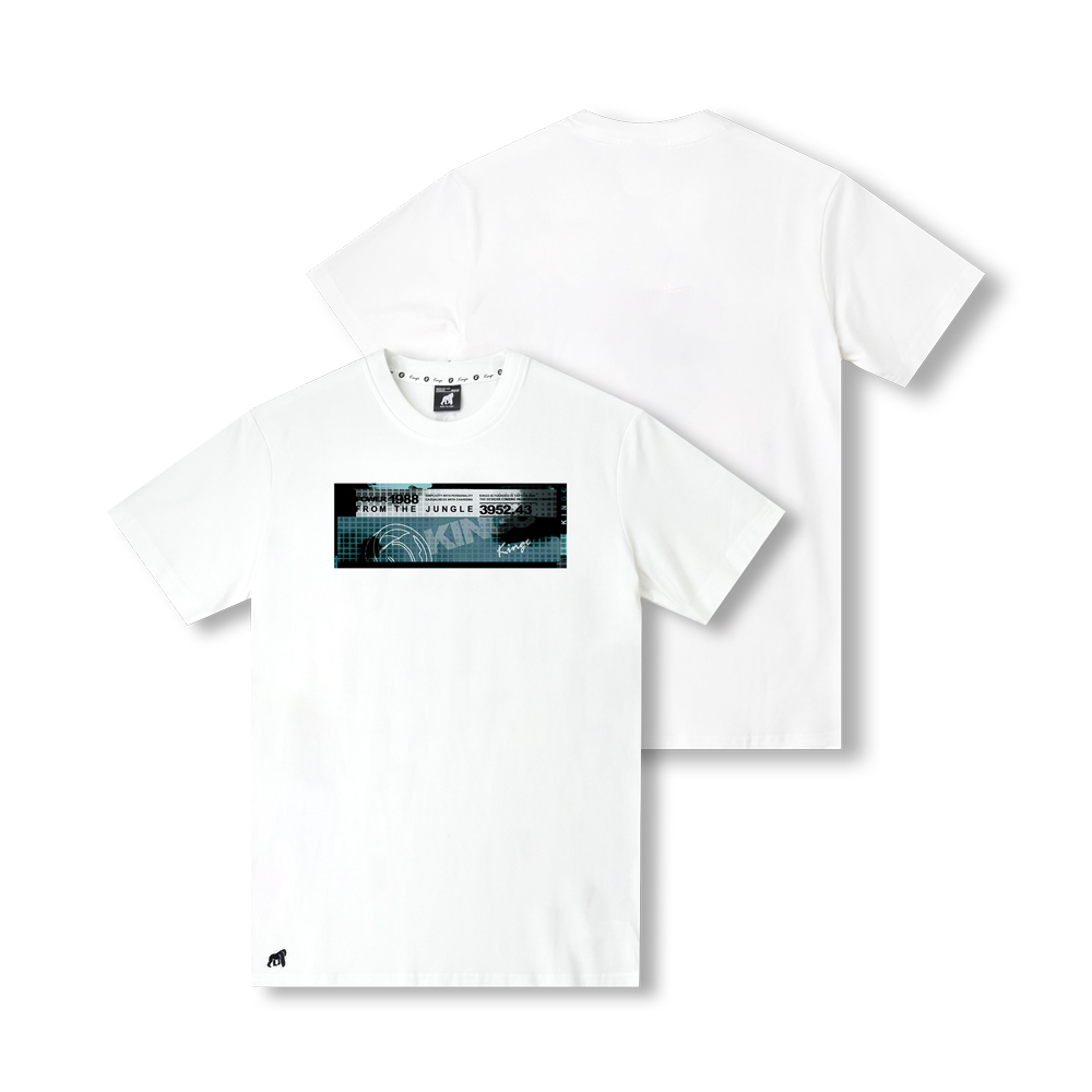 KINGO男女款｜異材質印花T恤 511111