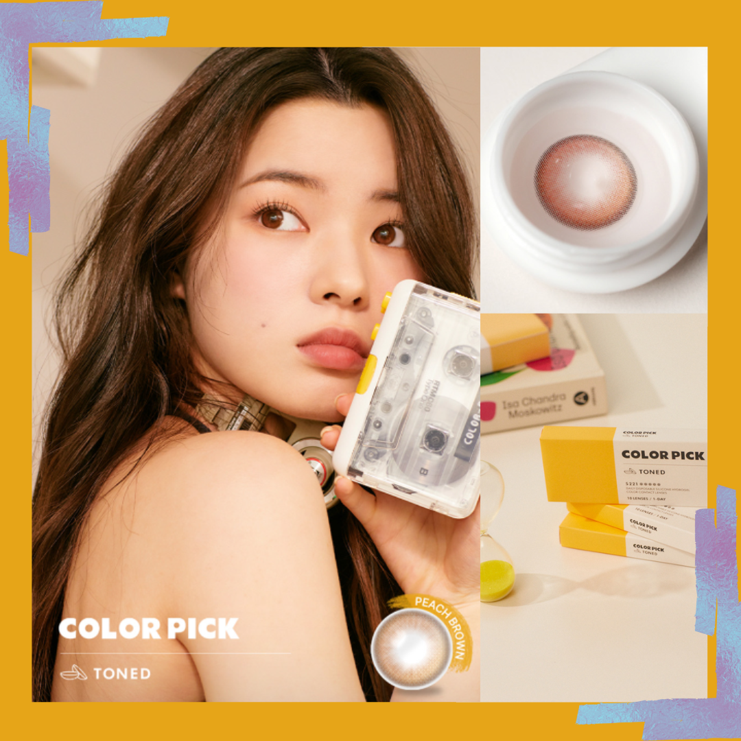Color Pick Toned Peach Brown |每日即棄 1盒10片